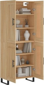 Skříň highboard dub sonoma 69,5 x 34 x 180 cm kompozitní dřevo 3199708