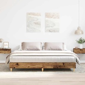 Rám postele bez matrace Staré dřevo 180x200cm Technické dřevo 3329028