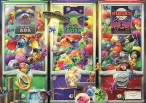 Ravensburger Puzzle: Zvířátka, mimozemšťané a ninjové  / 1000 dílků /