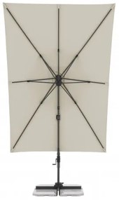 Moderní slunečník s boční nohou Doppler ACTIVE 310 x 210 cm - přírodní (slonovinová kost)