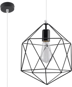 Sollux Lighting Závěsné svítidlo GASPARE černé