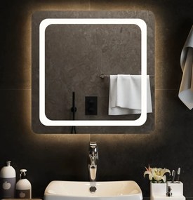 vidaXL Koupelnové zrcadlo s LED osvětlením 60 x 60 cm [151778]