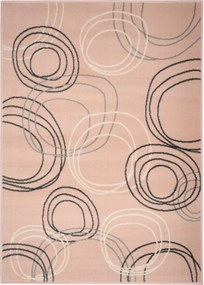 160x230 Kusový koberec Circles powder pink
