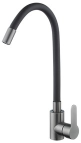 Velazo Dřezová baterie s flexibilním raménkem - VE-8105GBE, černá/grafit