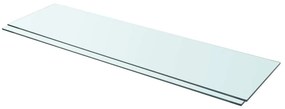 Policové desky 2 ks sklo čiré 110 x 30 cm 3051591