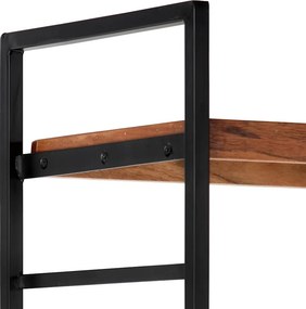 4patrová knihovna 124 x 30 x 180 cm masivní akáciové dřevo 284416