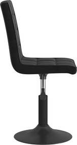 Otočné jídelní židle 6 ks černé samet 3089297