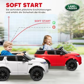 Dětské elektrické autíčko AIYAPLAY 12V Land Rover Discovery Sport s 2,4G dálkovým ovládáním, hudbou, klaksonem, elektrické vozidlo s LED světly, USB/…