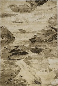 BE Koberec Wenus 7771 SAND – béžovo-hnědý obdélníkový Rozměr: 60x100 cm