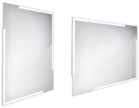 Nimco Zrcadla - Zrcadlo s LED osvětlením, 600x800 mm, hranaté, aluminium ZP 14002