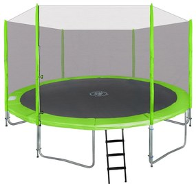 Zahradní trampolína SKY 427 cm zelená