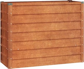Zahradní vyvýšený záhon rezavý 100 x 40 x 77 cm cortenová ocel 151951