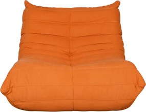 Designové křeslo Nua samet oranžové