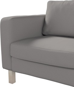 Potah na křeslo IKEA Karlstad, krátký barva béžová látka pletený vzor