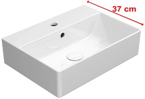 GSI KUBE X keramické umyvadlo 50 x 37 cm s přepadem Extra Glaze bílá 9447111