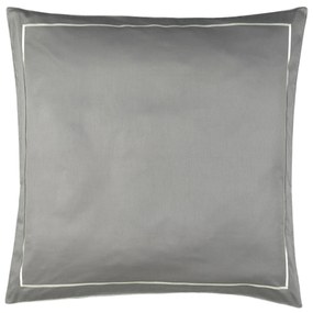 Povlak na polštář SATIN PREMIUM 60 x 60 cm, šedá/stříbrná