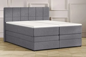 Kontinentální postel Emma Premium boxspring 200x180 (typ I), tm. šedá (sawana 21)