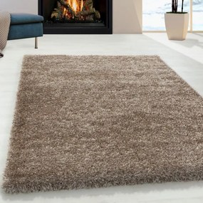 Vopi | Kusový koberec Brilliant shaggy 4200 taupe - 160 x 230 cm