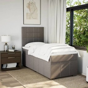 Box spring postel s matrací taupe 100 x 200 cm textil 3291583