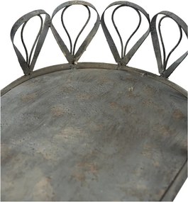 Šedý kovový retro stojan na květiny Storage rack - 91*36*168 cm