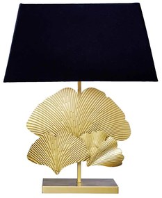Designová stolní lampa Rashid černo-zlatá