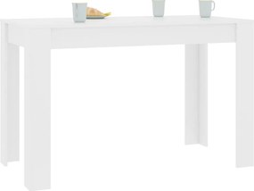 vidaXL Jídelní stůl 120 x 60 x 76 cm dřevotříska [800432] Barva: Bílá