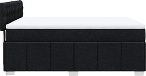 Box spring postel s matrací černá 140 x 190 cm textil 3287072