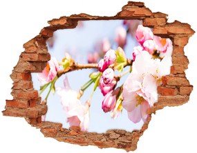 Wallmuralia Samolepící díra na stěnu Květy višně 90x70 cm