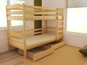 Patrová postel PP 012 90 x 200 cm - přírodní