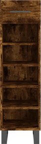 vidaXL Botník 30 x 35 x 105 cm kompozitní dřevo [829705] Barva: bílá s vysokým leskem