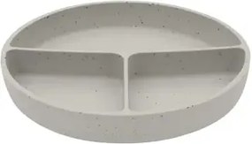 KikkaBoo Talíř dělený s přísavkou Platinum Silicone Sand / od 6 měsíců