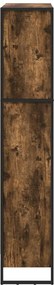Knihovna 80 x 30 x 155 cm Kompozitní dřevo Kouřový dub 3403006