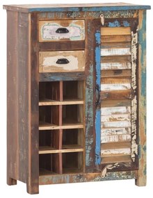furniture-nabytek.cz - Masivní komoda Westhill z recyklovaného dřeva, lakovaná, vícebarevná – 77×42×108 cm