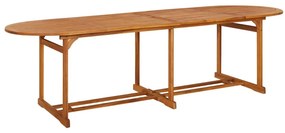 Zahradní jídelní stůl 280 x 90 x 75 cm masivní akáciové dřevo 315950