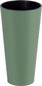 PRO Květináč TUBUS SLIM ECO WOOD zelený 30,0cm
