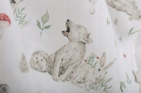 Dětské mušelínové pleny BABYMAM PREMIUM 60x75 cm - sada 3 ks - Lesní zvířátka