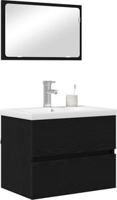 Sada koupelnového nábytku 3 ks Černý dub 61 x 39 x 45 cm 3393502