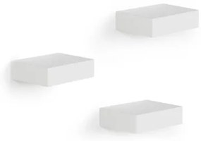 Poličky Floating Shelves White - set 3 ks Umbra