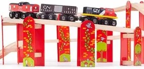 Bigjigs Rail Víceúrovňový set kolejí / od 3 let