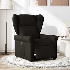Elektrické polohovací křeslo černé textil 3303356