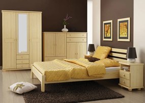 Casarredo - Komfort nábytek Postel CORIA 099, 140x200, výběr barev | barva: bor-moření ořech