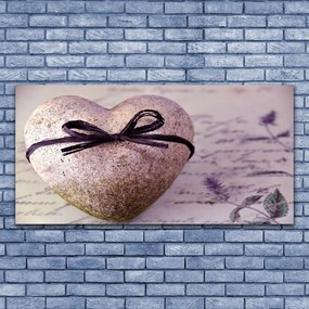 akrylový obraz Srdce Kámen Umění 120x60 cm