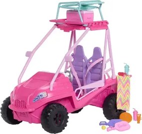 MATTEL Barbie Plážová bugina růžová / Hračka pro panenky / Pro 4 panen