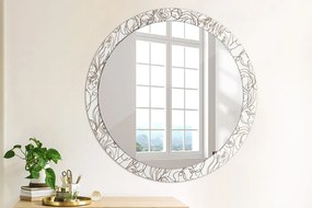 Kulaté dekorativní zrcadlo na zeď Umělecké linie fi 90 cm
