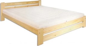 Casarredo - Komfort nábytek Masivní postel KL-118, 140x200, borovice, výběr moření | barva: moření gray