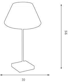 Stolní lampa s USB konektorem 1xE27/60W/230V černá