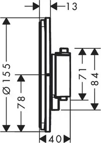 Hansgrohe ShowerSelect Comfort - Termostatická baterie pod omítku matn