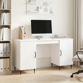 Stůl Bílá s vysokým leskem 142,5 x 50 x 75 cm Kompozitní dřevo 3414607
