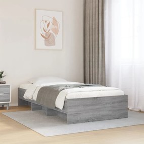 Rám postele šedý sonoma 75 x 190 cm kompozitní dřevo 3295714