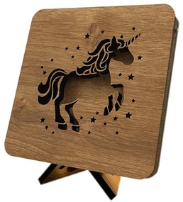 Li-Go "Jednorožec" lampa 19x19cm provedení povrchu: dub světlý